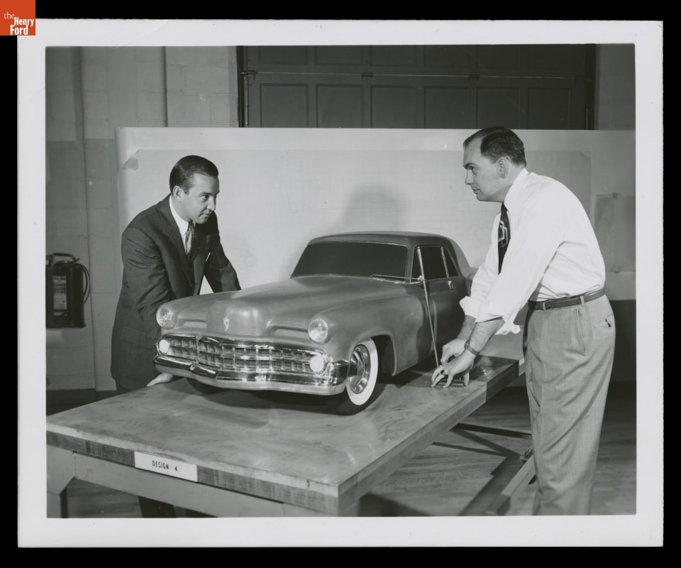 William Clay Ford with Continental Division Chief Stylist and ...