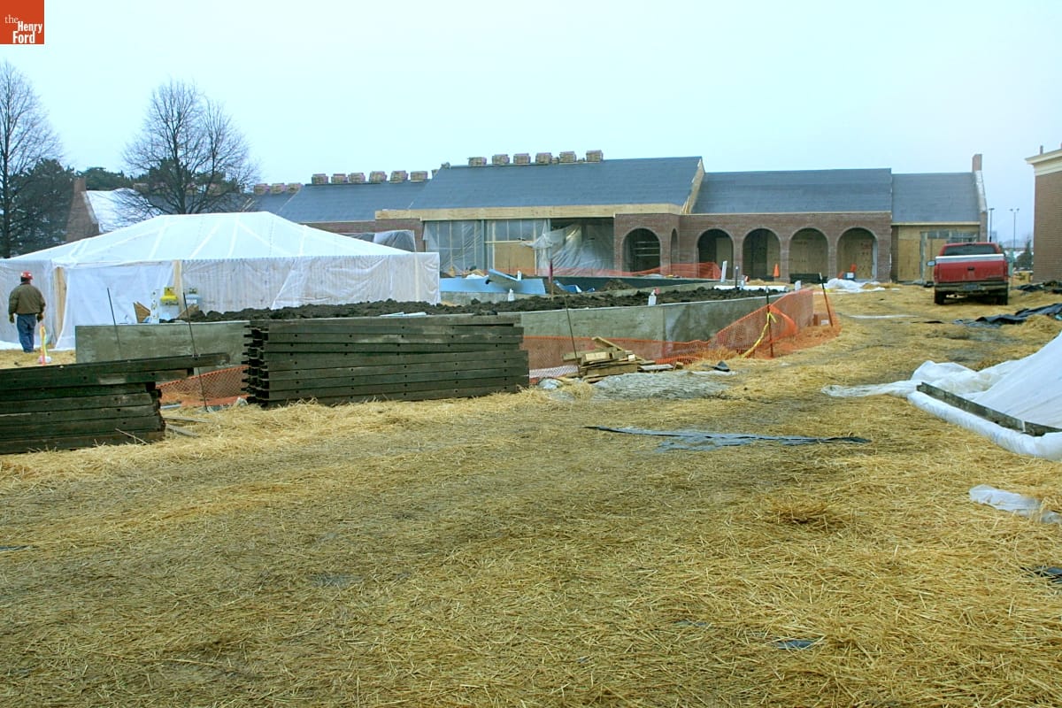 Josephine F. Ford Plaza Construction, Greenfield Village Restoration ...