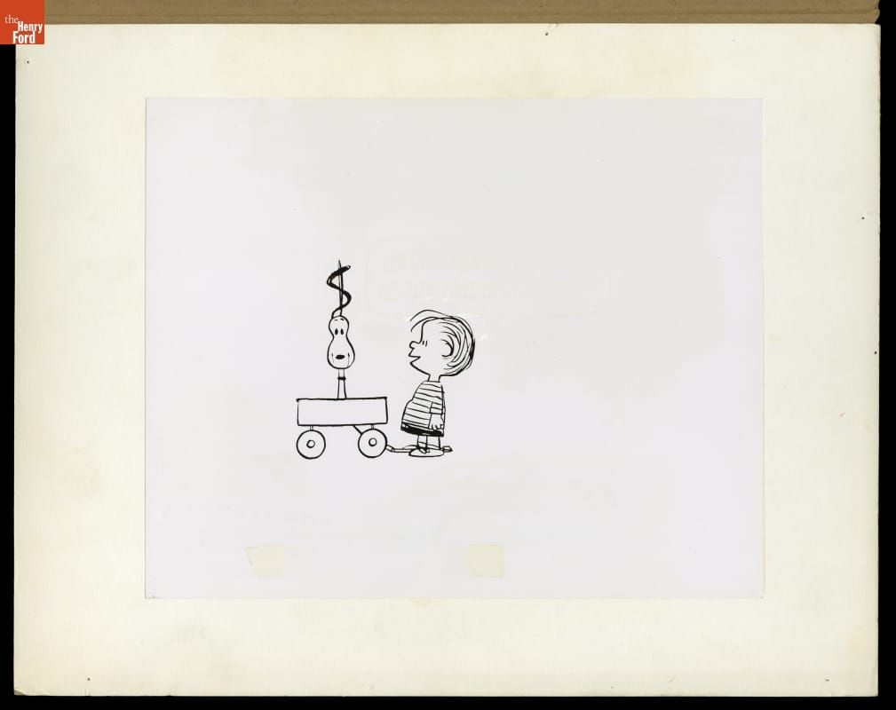 Illustration of Peanuts Characters for 1964 Ford Falcon Advertising ...