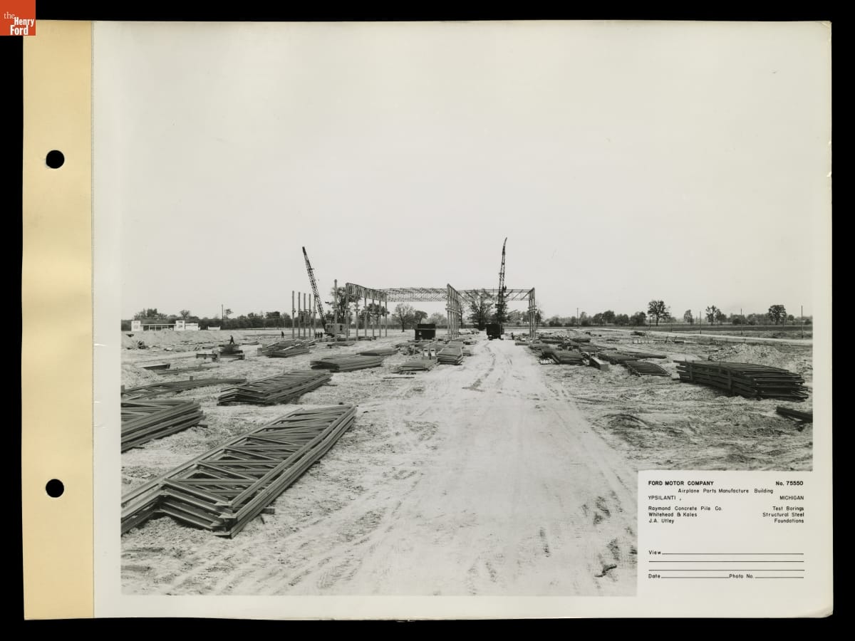 Construction Progress, Ford Motor Company Willow Run Bomber Plant ...