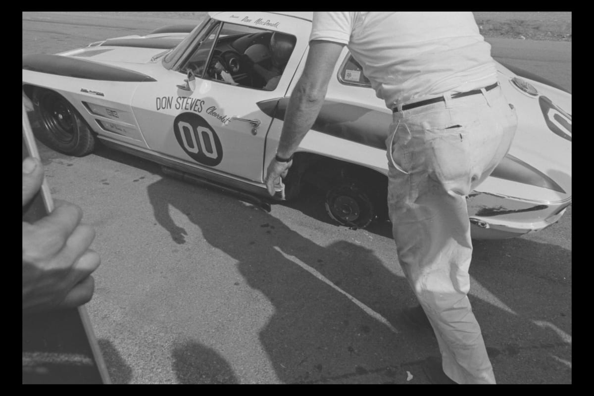 Dave MacDonald Driving Chevrolet Corvette Sting Ray in 3-Hour Endurance ...