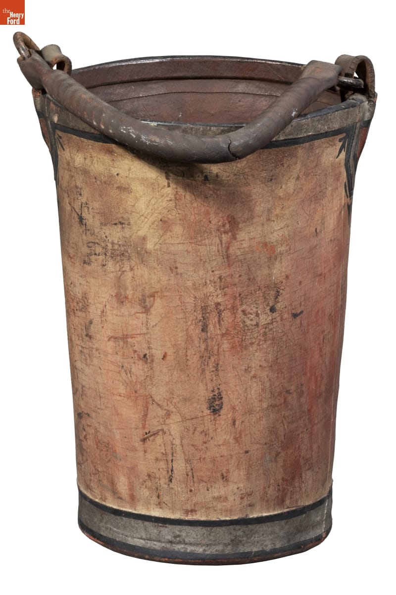Fire Bucket, "CHICAGO. I.L.L. 1821", circa 1821
