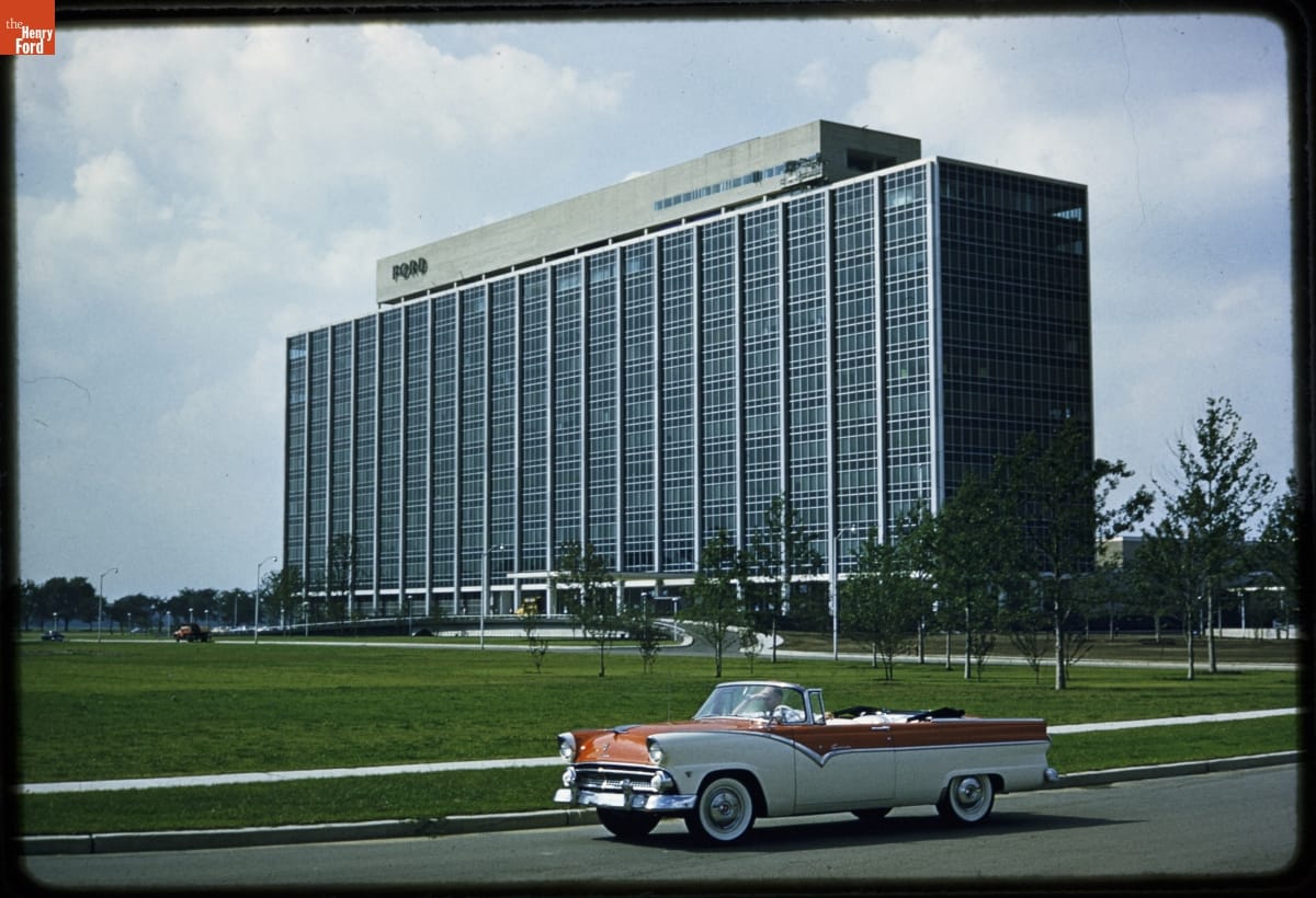 South Facade with 1955 Ford Convertible, Henry Ford II World Center ...
