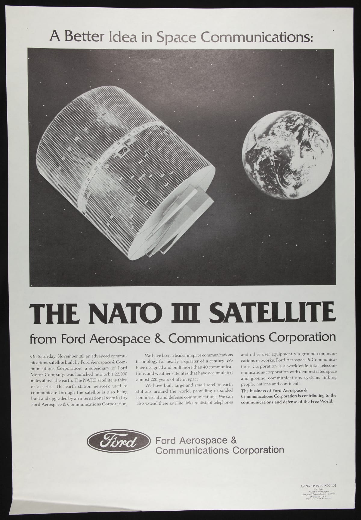 Ford Advertisement, "A Better Idea in Space Communications: The NATO ...