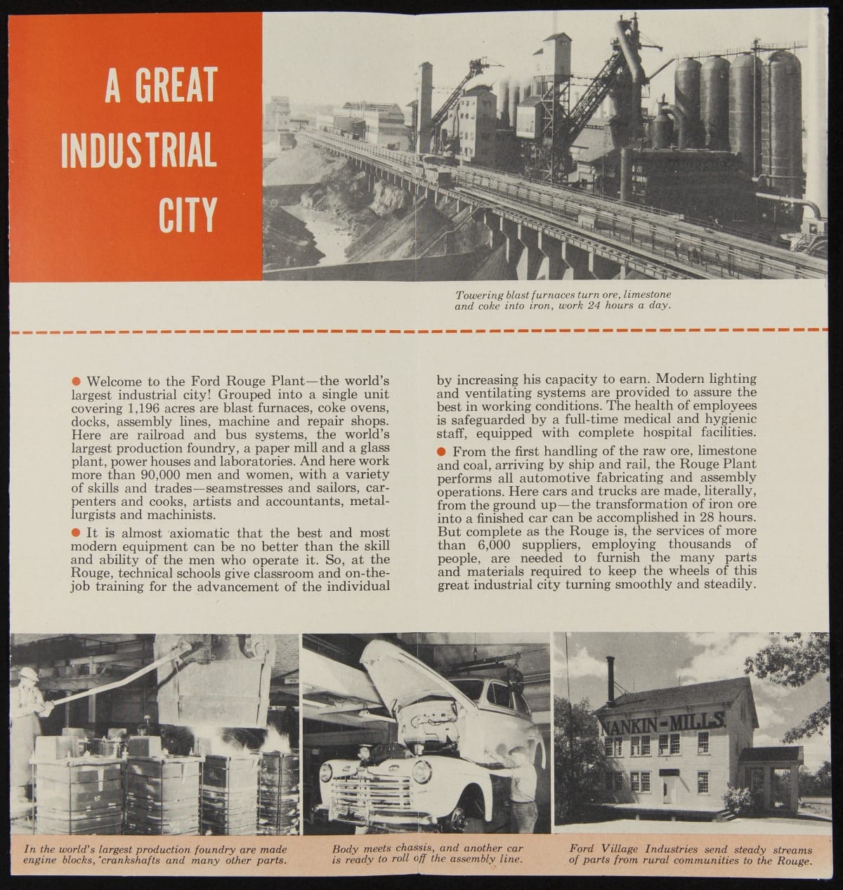 Souvenir Brochure, "The Ford Rouge Plant: An Industrial City," circa ...