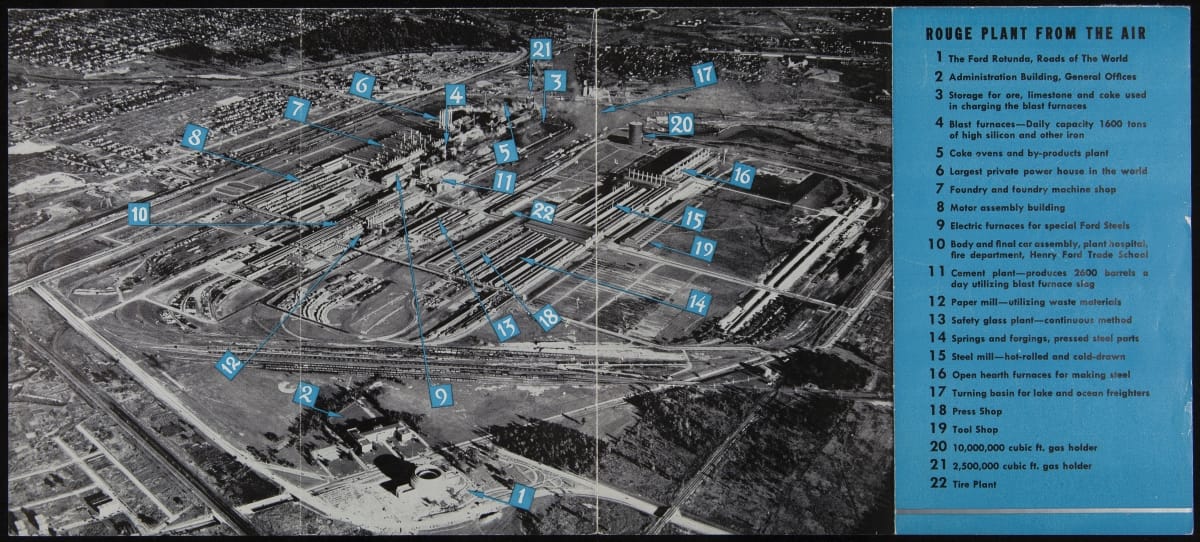 Souvenir Brochure, "Souvenir of Your Trip through the Ford Rouge Plant ...