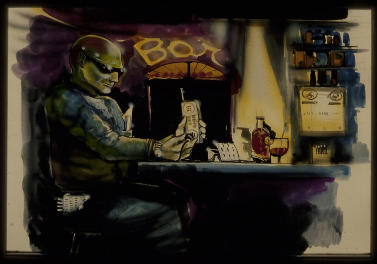 Drawing of Walking Office Wearable Computer Prototype, circa 1984 - The ...