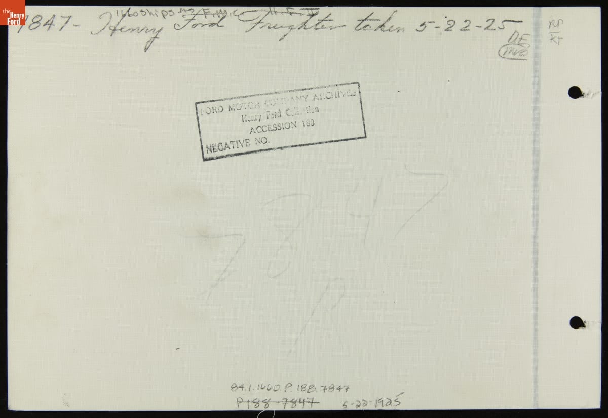 Ford Freighter "Benson Ford" Sailing, May 22, 1925
