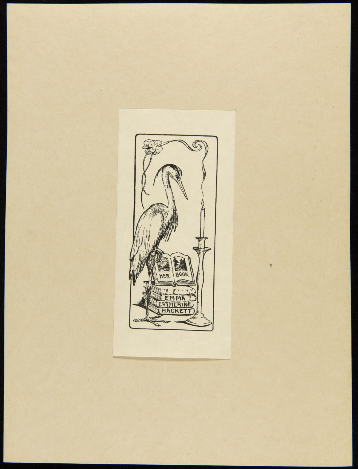 Bookplate of Emma Catherine Hackett, 1897-1939 - The Henry Ford