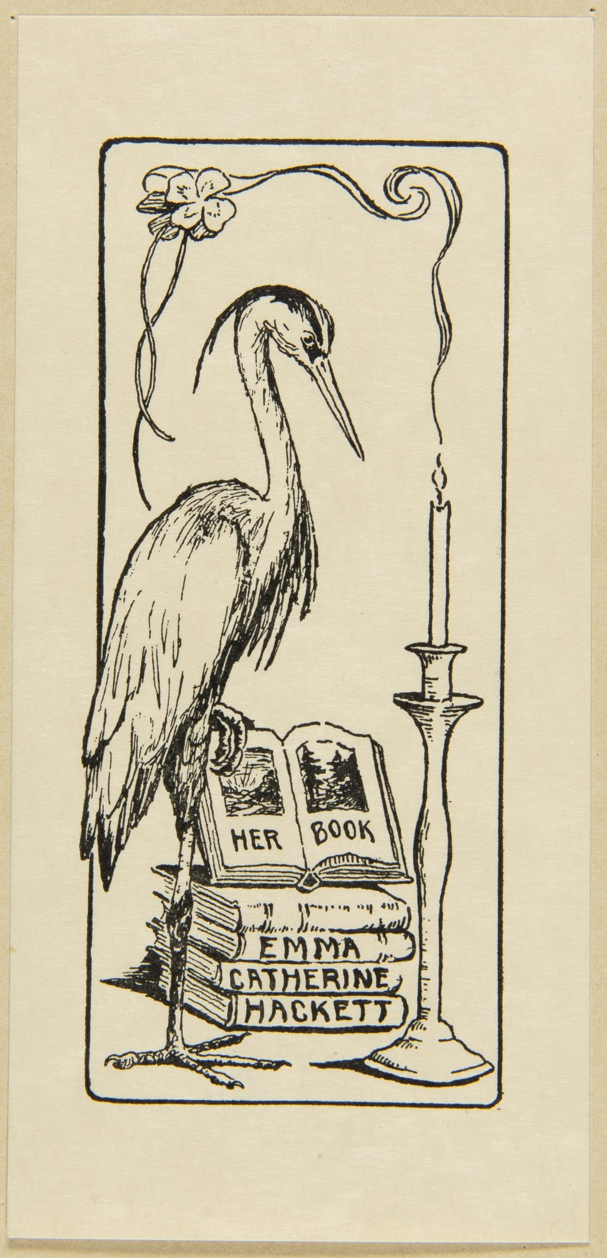 Bookplate of Emma Catherine Hackett, 1897-1939 - The Henry Ford