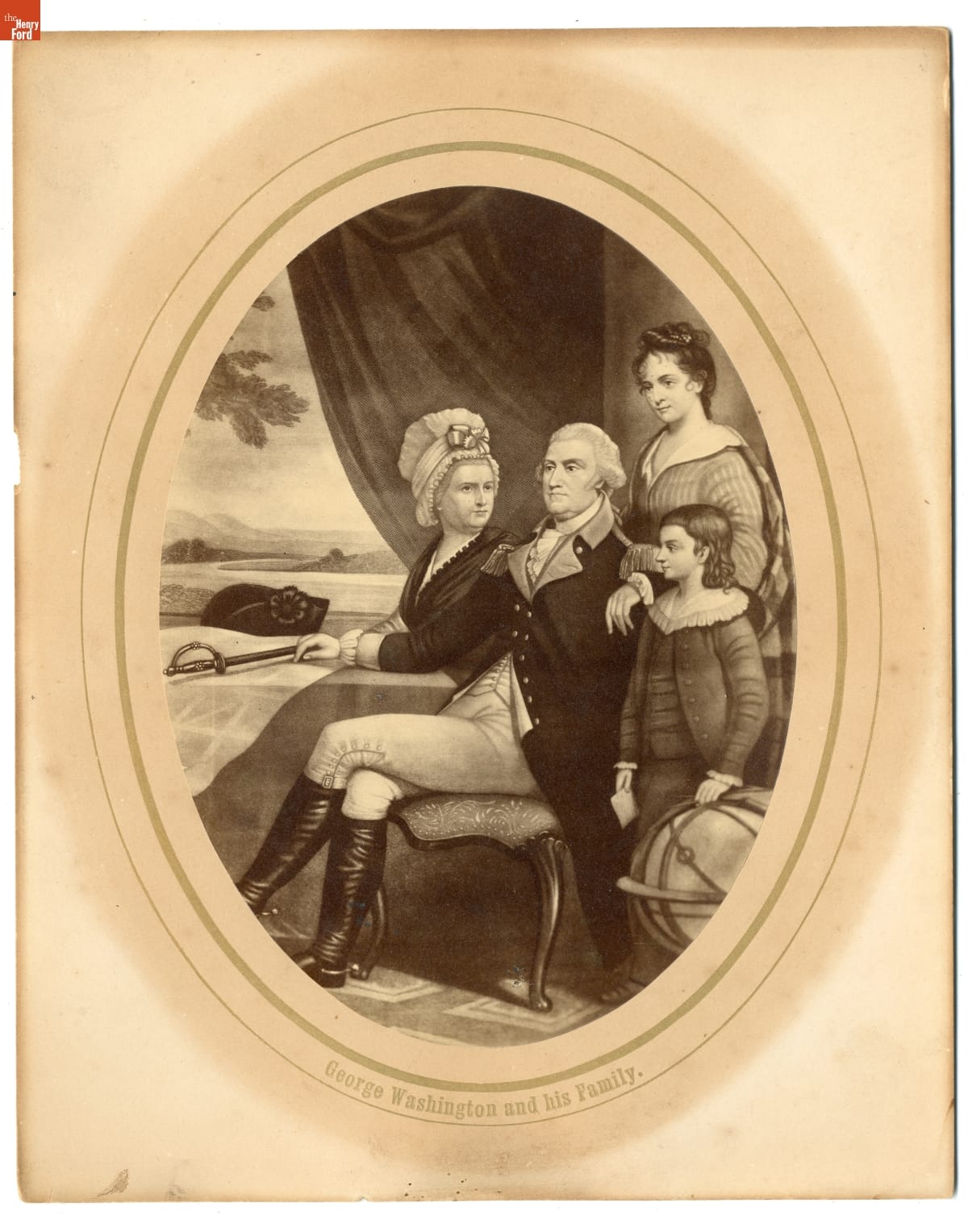 Print, "George Washington and His Family," circa 1885 - The Henry Ford