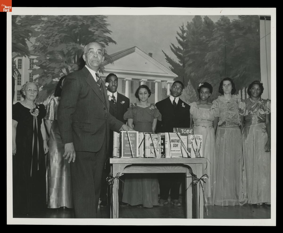 Book Display at the Inkster High School Senior Banquet, May 2, 1940 ...