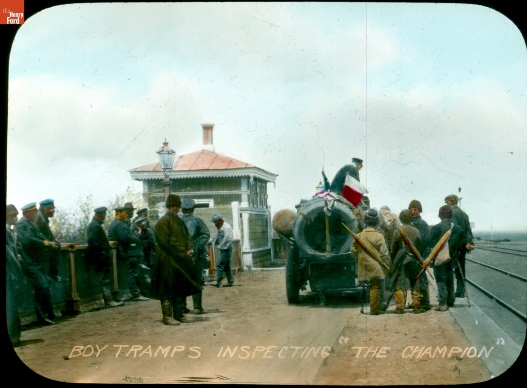 The Thomas Flyer in Russia during the New York to Paris Race, 1908