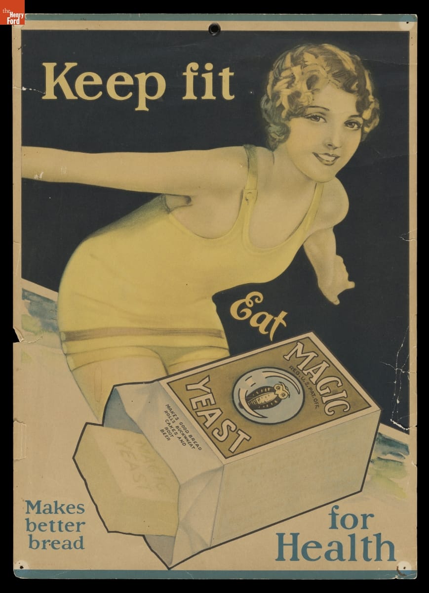 Advertising Poster for Northwestern Yeast Company, "Keep Fit. Eat Magic ...