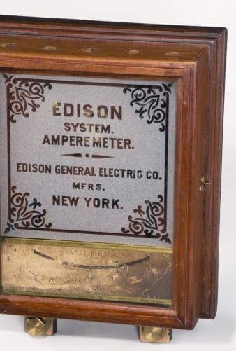 Edison General Electric Company Edison System Ampere Meter, 1889-1892