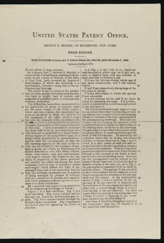 Selden Patent Lawsuit Collection