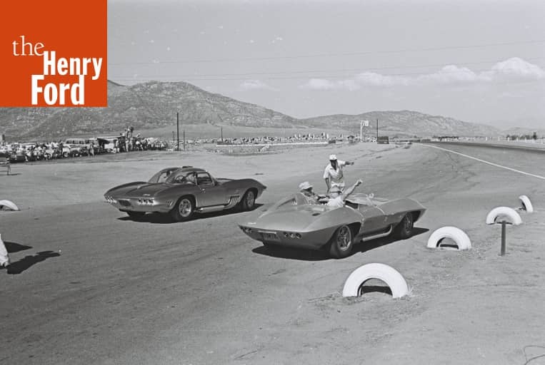 Preparing for the 4th Annual Grand Prix for Sports Cars, Riverside ...