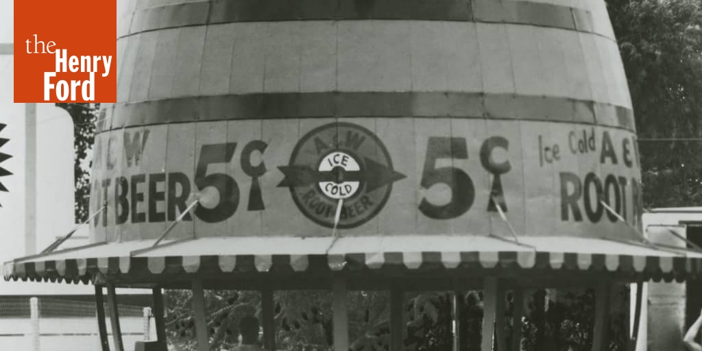 Barrel-Shaped A&W Root Beer Stand, circa 1950 - The Henry Ford