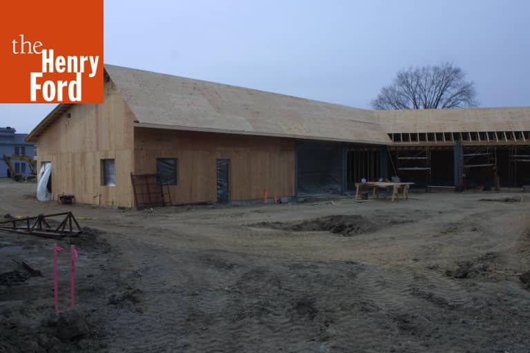 Carriage Barn Construction during the Greenfield Village Restoration ...