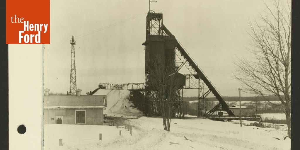 Ford Motor Company's Imperial Iron Ore Mine, Michigamme, Michigan, 1924 ...