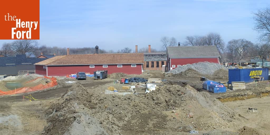 William Ford Barn Pasture during the Greenfield Village Restoration ...