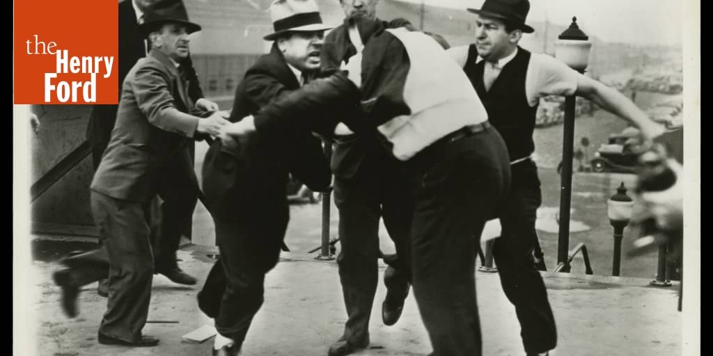 Ford Service Department Men Attack UAW Organizer Richard Frankensteen ...