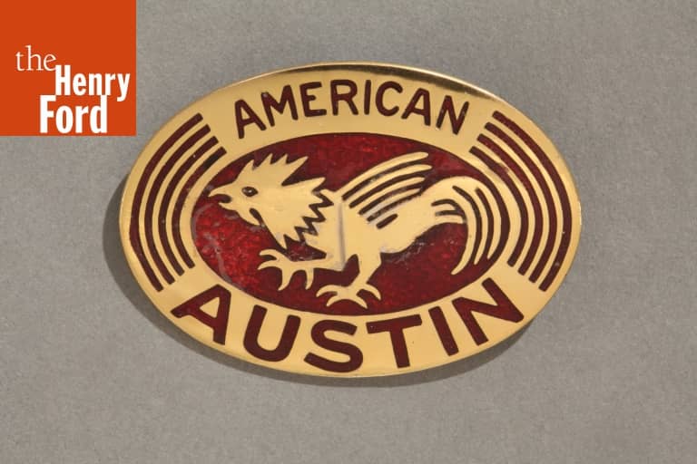 American Austin Automobile Emblem, circa 1930 - The Henry Ford