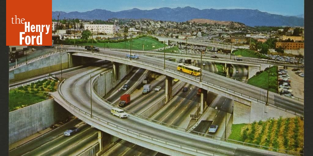 Harbor Freeway in Los Angeles, California, 1956 - The Henry Ford