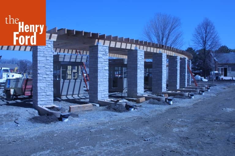 Village Entrance Ticket Booth Construction, Greenfield Village ...