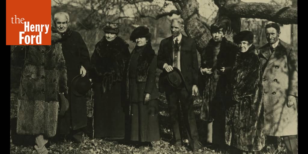 The "Vagabonds" with Family and Friends during a Camping Trip, 1920 ...