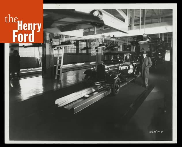 Henry Ford with Ford Model A Fordor Town Sedan, the Twenty Millionth ...