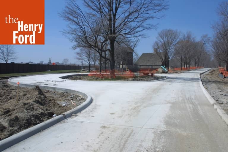 Newly-Paved Maple Lane by Daggett Farmhouse, Greenfield Village ...