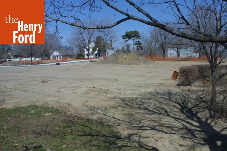 Maple Lane Being Paved during the Greenfield Village Restoration ...