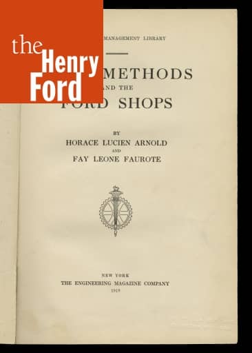 "Ford Methods and the Ford Shops," 1919 - The Henry Ford