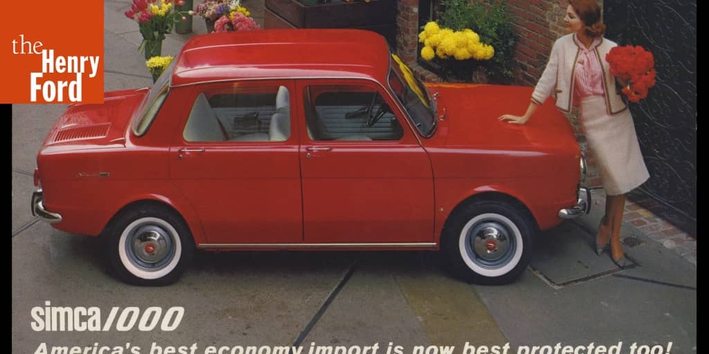 Postcard, "Simca 1000, America's Best Economy Import is Now Best ...