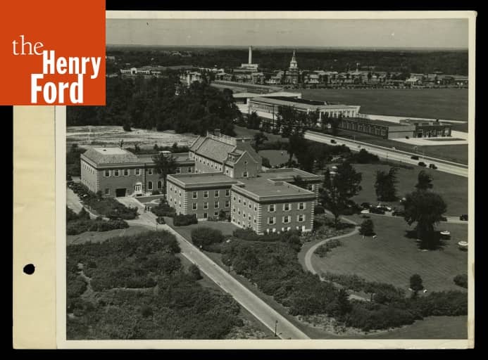 Aerial View of Dearborn Inn, Looking Toward Henry Ford Museum, Dearborn ...