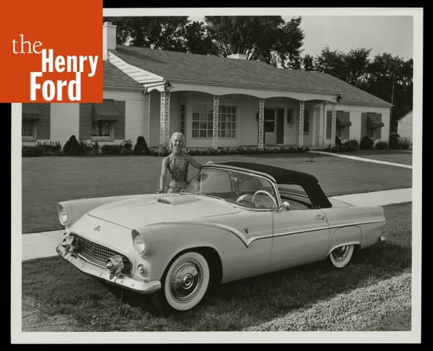 Front Side View of 1955 Ford Thunderbird Prototype - The Henry Ford
