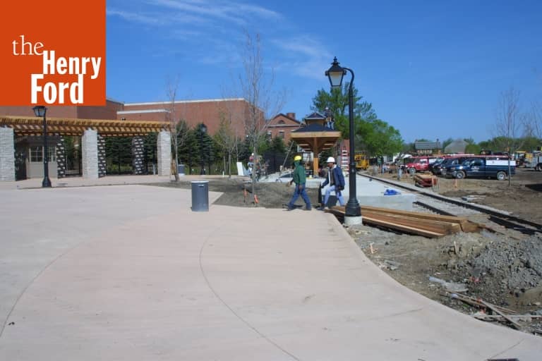 Village Entrance Gates and Firestone Station, Greenfield Village ...