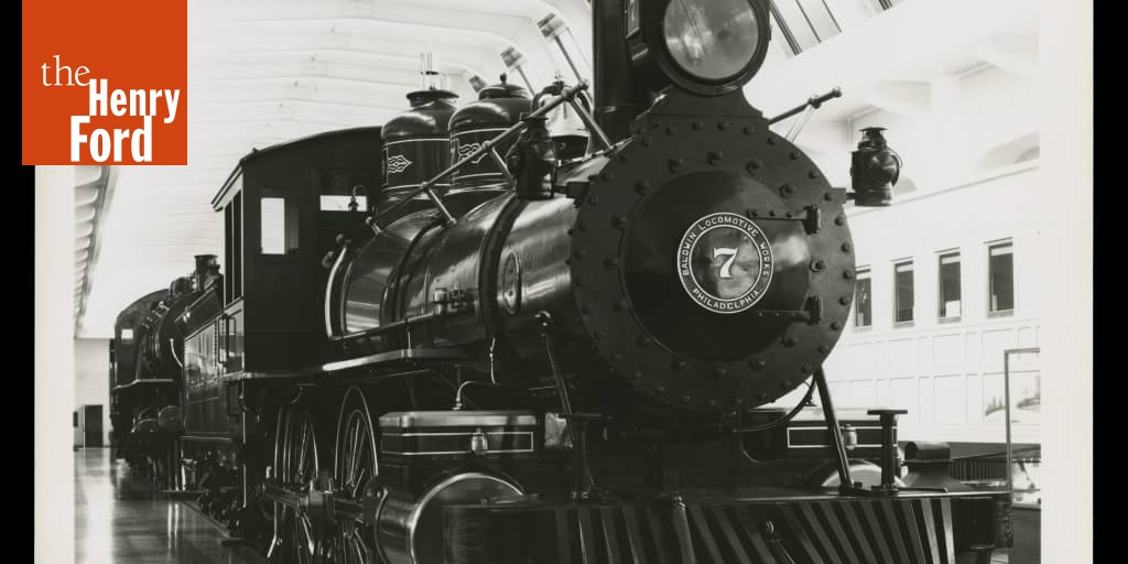 1897 Baldwin Steam Locomotive Engine No. 7 in Henry Ford Museum, 1937 ...
