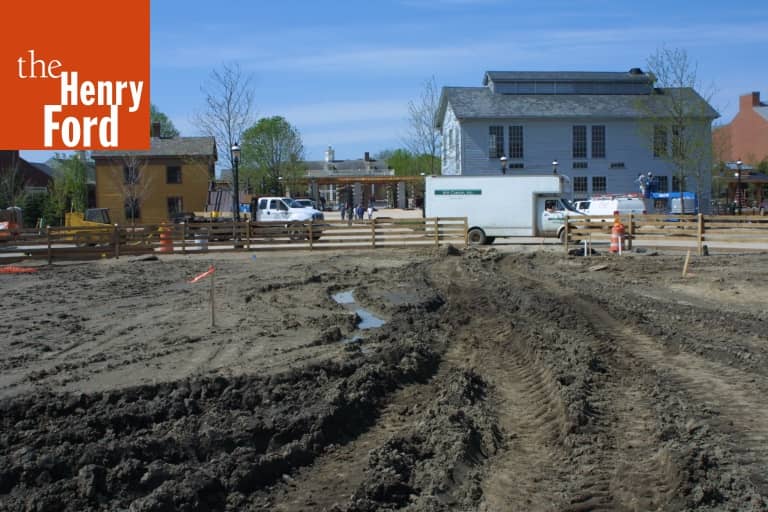 William Ford Barn Pasture during the Greenfield Village Restoration ...