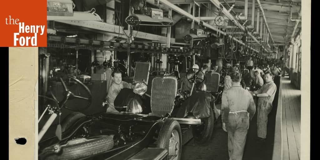 Ford V-8 Cars on the Assembly Line, September 1933 - The Henry Ford