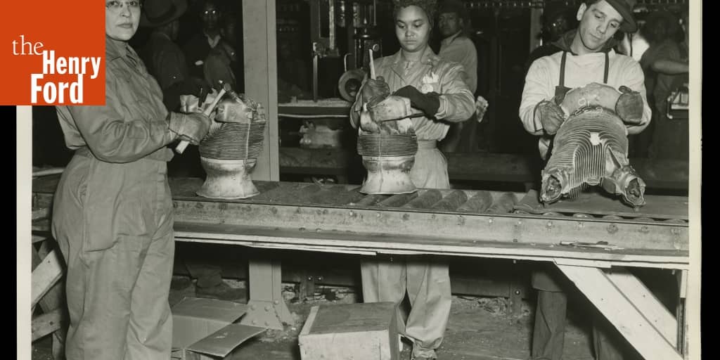 Working on the Assembly Line at the Ford Rouge Plant, Dearborn ...