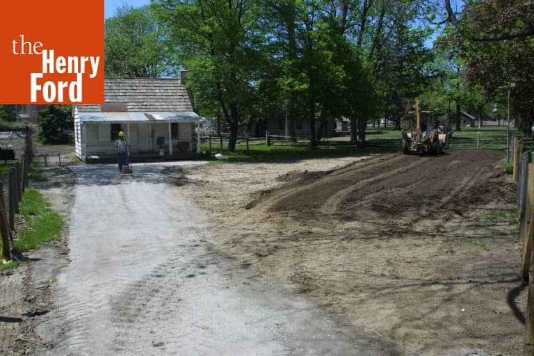 Mattox Family Home during the Greenfield Village Restoration Project ...