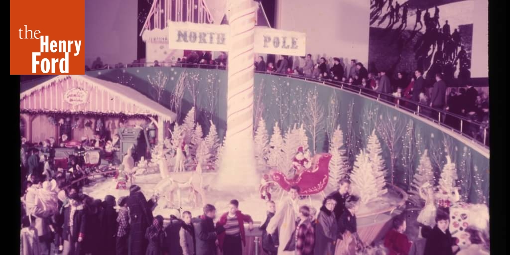 Viewing the North Pole Christmas Display at the Ford Rotunda, Dearborn ...