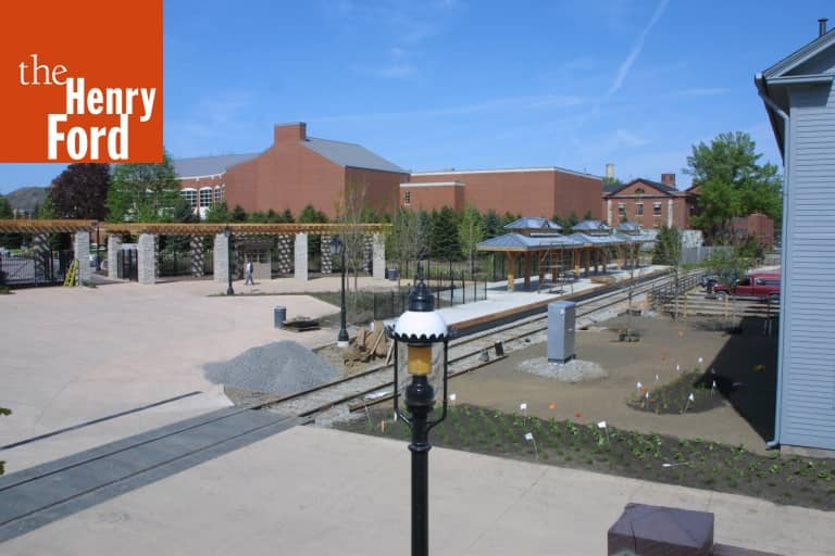 Firestone station and Village Entrance Gates, Greenfield Village ...