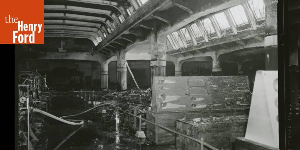 Fire Damage, Henry Ford Museum, August 9, 1970 - The Henry Ford