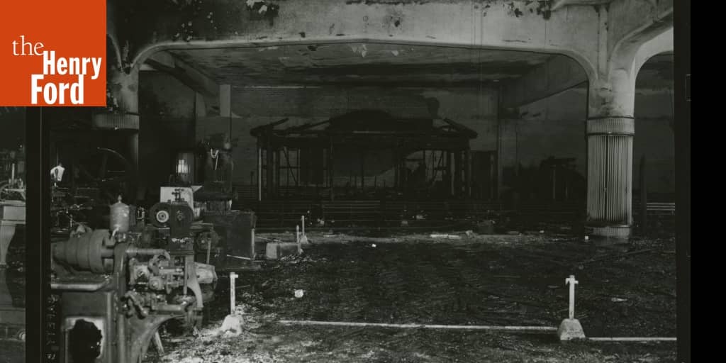 Fire Damage, Henry Ford Museum, August 9, 1970 - The Henry Ford