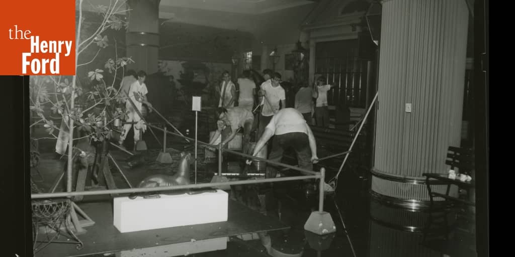 Fire Damage Clean-Up, Henry Ford Museum, August 9, 1970 - The Henry Ford