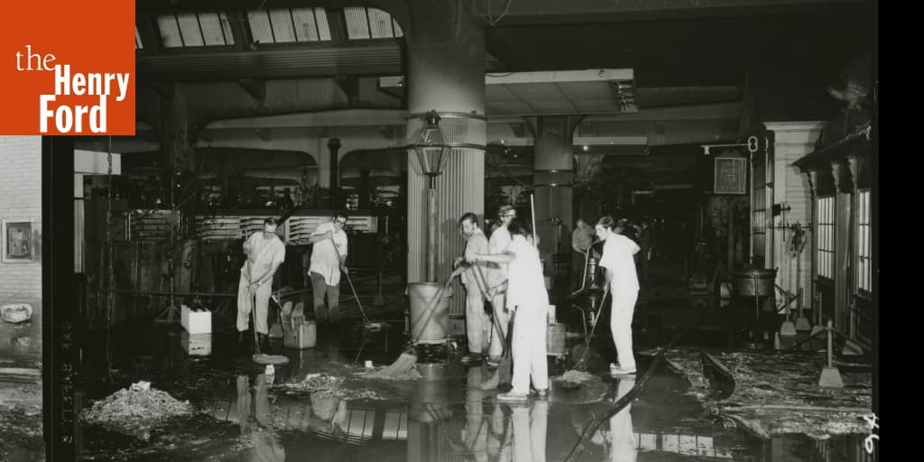 Fire Damage Clean-Up, Henry Ford Museum, August 9, 1970 - The Henry Ford