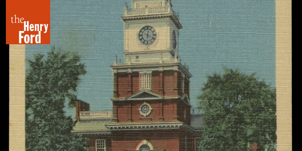 Postcard, "Museum Tower, The Henry Ford Museum," 1952 - The Henry Ford